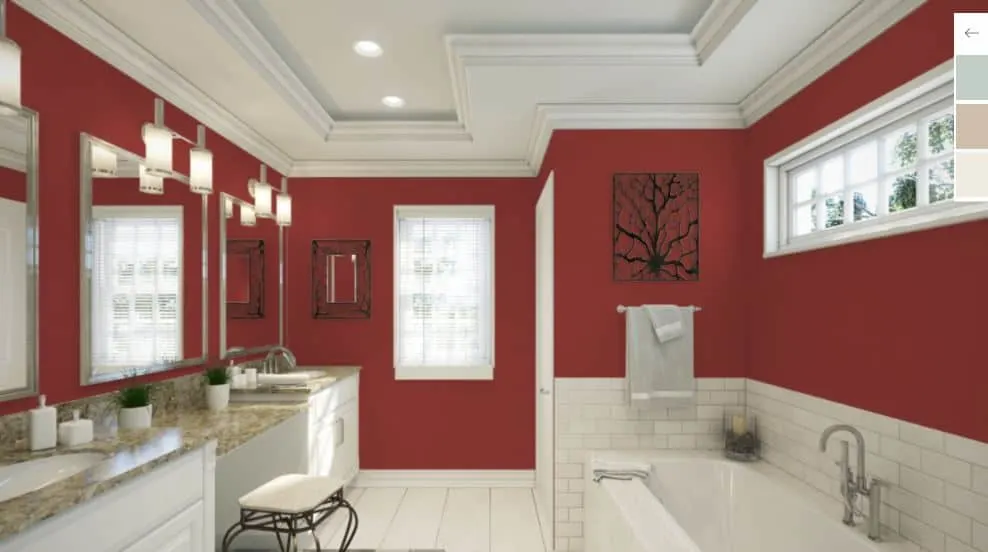 25 of the Best Red Paint Color Options for Bathrooms - Home Stratosphere