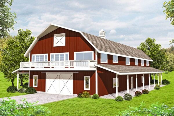 3-Bedroom Two-Story Barn-Style Home with Expansive Storage (Floor Plan ...