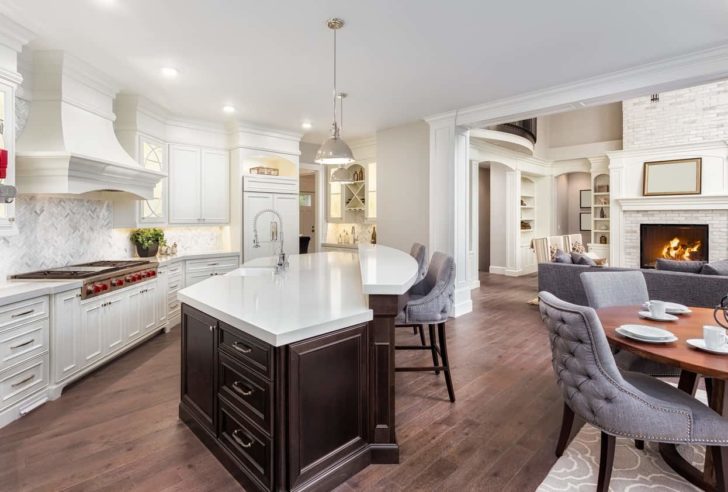 45 Kitchens with Angled Kitchen Islands (Photos)