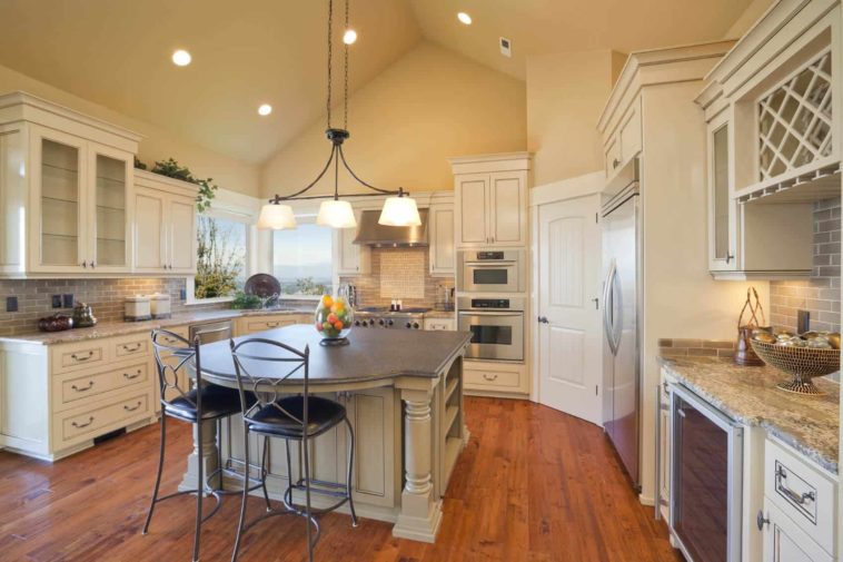 45 Kitchens with Angled Kitchen Islands (Photos) - Home Stratosphere