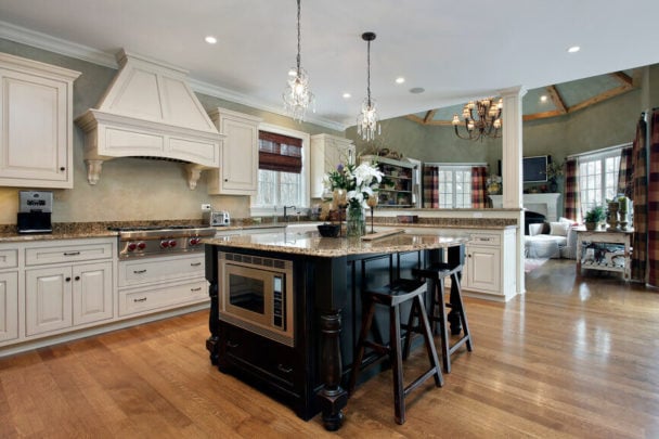 45 Kitchens with Angled Kitchen Islands (Photos)