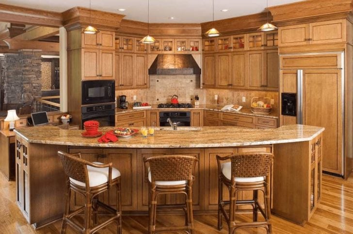 45 Kitchens with Angled Kitchen Islands (Photos) - Home Stratosphere