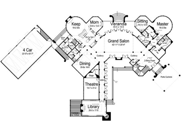 Palatial Floor Plan Oozes Grandeur and Architectural Finesse