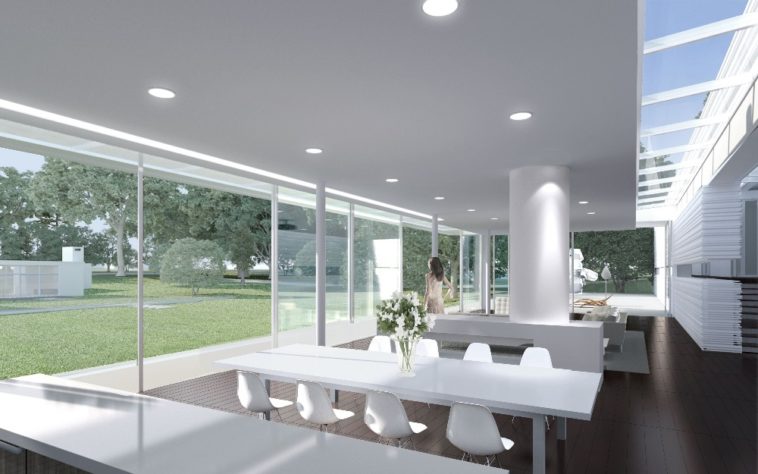 Philip Johnson's Alice Ball House in New Canaan, CT (Listed for $7.7 ...