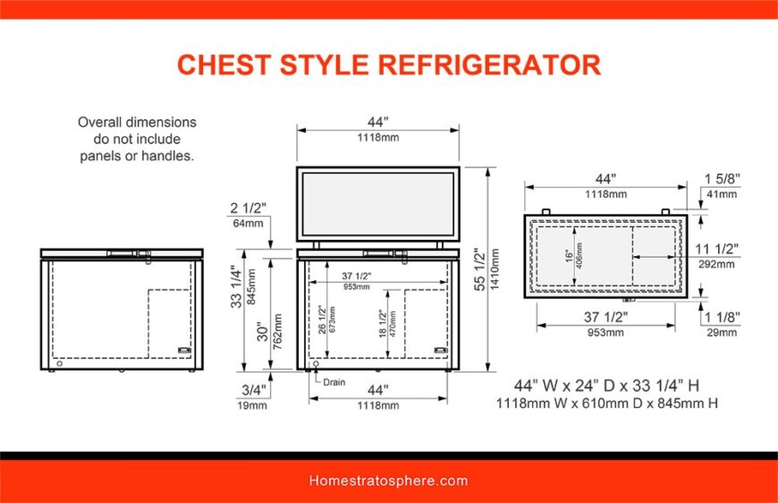 16 Refigerator Dimensions – Home Stratosphere