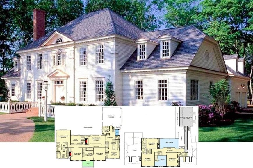 25 Colonial Style House Floor Plans