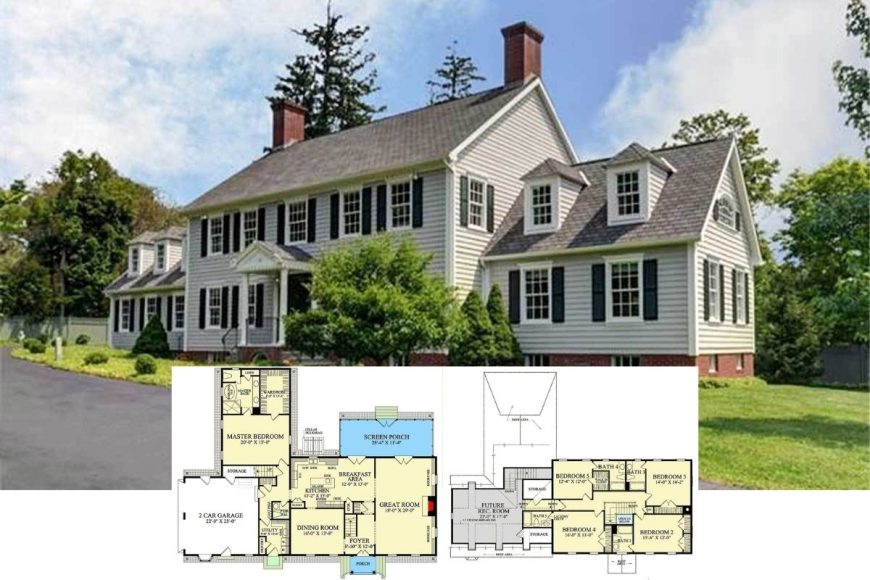 25 Colonial Style House Floor Plans