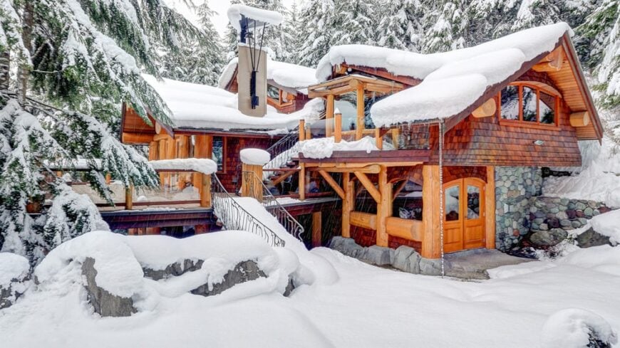 Epic Whistler Log Cabin in Woods – Listed for $3.495 Million – Home ...