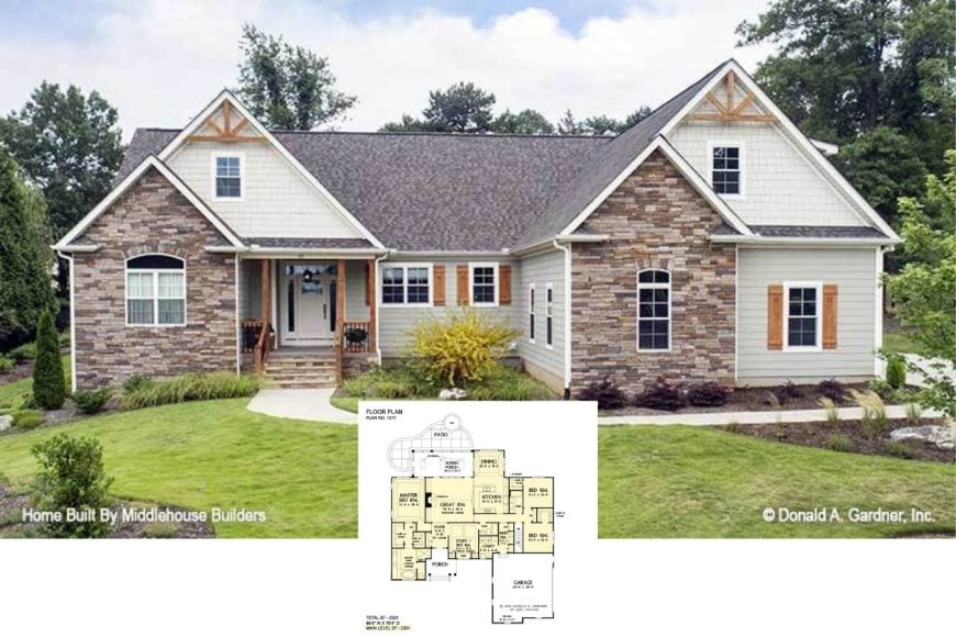 Single-Story Southern Style 4-Bedroom Home with Jack & Jill Bath and ...