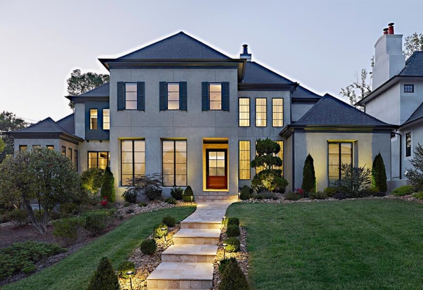 4-Bedroom Two-Story Exclusive Modern Home with a Covered Veranda and a ...