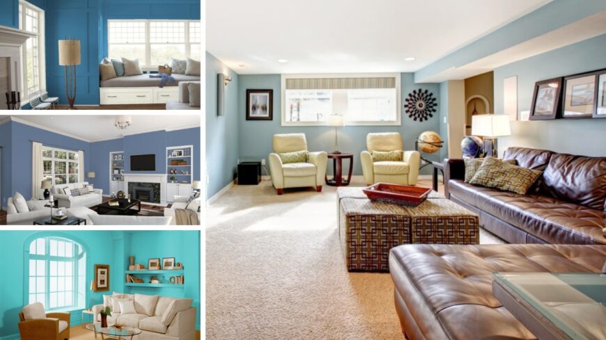 25 of the Best Blue Paint Color Options for Family Rooms – Home ...