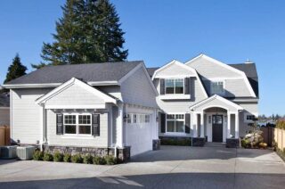 3-Bedroom Two-Story Cape Cod Home with Gambrel Roofs and Open Floor ...