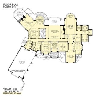 4-Bedroom Two-Story The Heatherstone European Home with Elevator (Floor ...