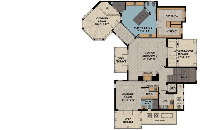 Florida Waterfront Mansion Floor Plan Promotes Outdoor Living