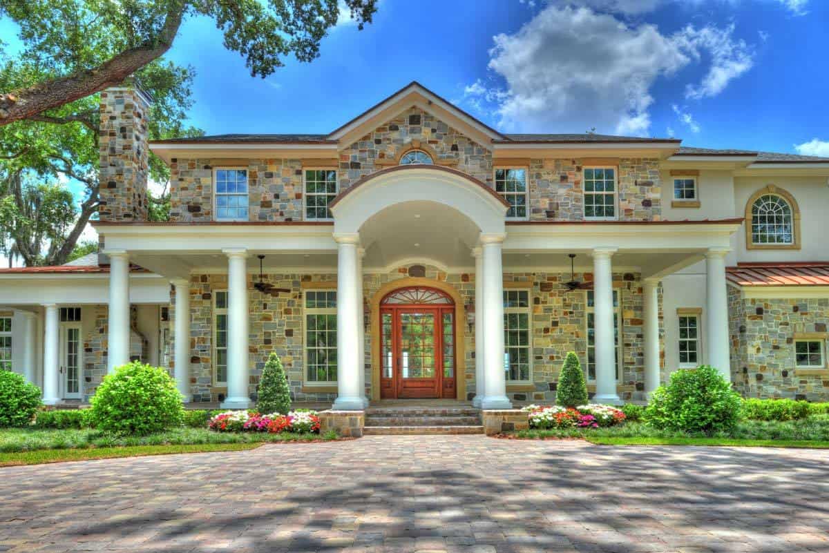 Two-Story 5-Bedroom Palatial Traditional Home with a Wide Balcony ...