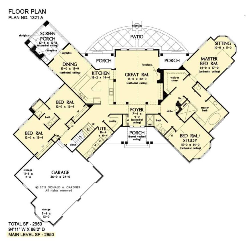 Single-Story 4-Bedroom Craftsman Style The Sylvan Home with Bonus Room ...