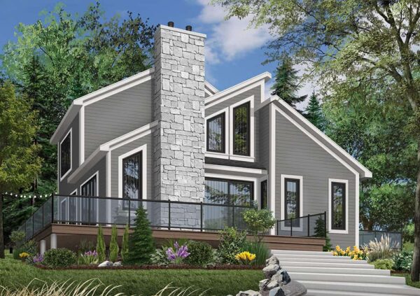 Two-Story 3-Bedroom The Interlock Cottage for Sloping Lot (Floor Plan ...