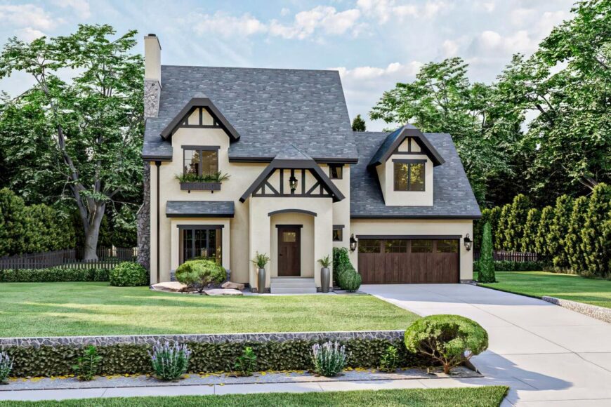 3-Bedroom Two-Story European Cottage with Open Concept Living and ...