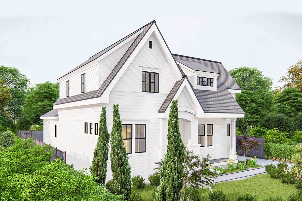 Introducing this Delightful 4-Bedroom Cottage Home Plan with Detached ...