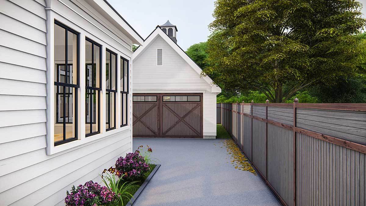 Introducing this Delightful 4-Bedroom Cottage Home Plan with Detached ...