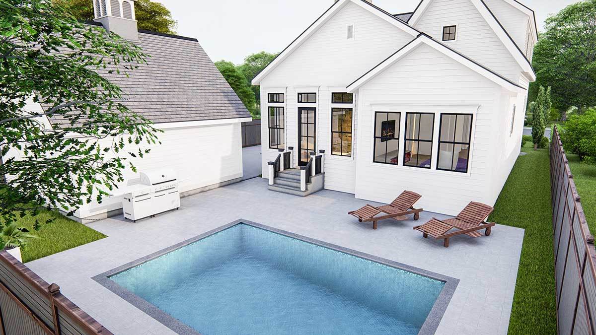 Introducing this Delightful 4-Bedroom Cottage Home Plan with Detached ...