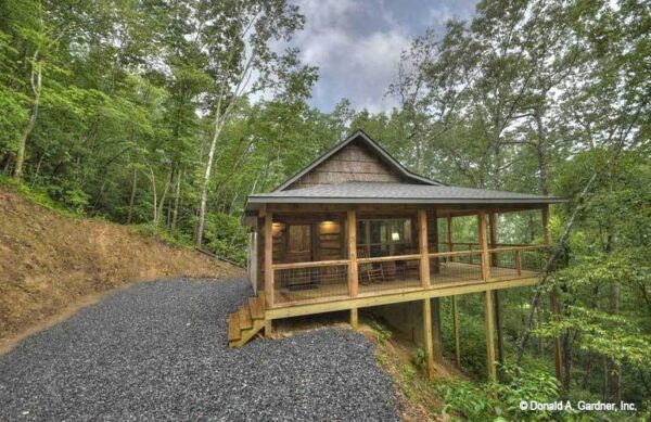 The Perfect Hideaway: Tour This Charming 1-Bedroom Rustic Cabin Floor ...