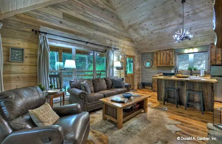 The Perfect Hideaway: Discover a Charming 1-Bedroom Rustic Cabin Floor ...