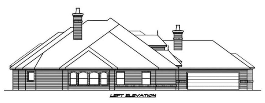 3-Bedroom Single-Story Luxury Castle Home with Courtyard Entry Garage ...