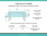 Tablecloth Sizes (Illustrated Charts & Guide) – Home Stratosphere