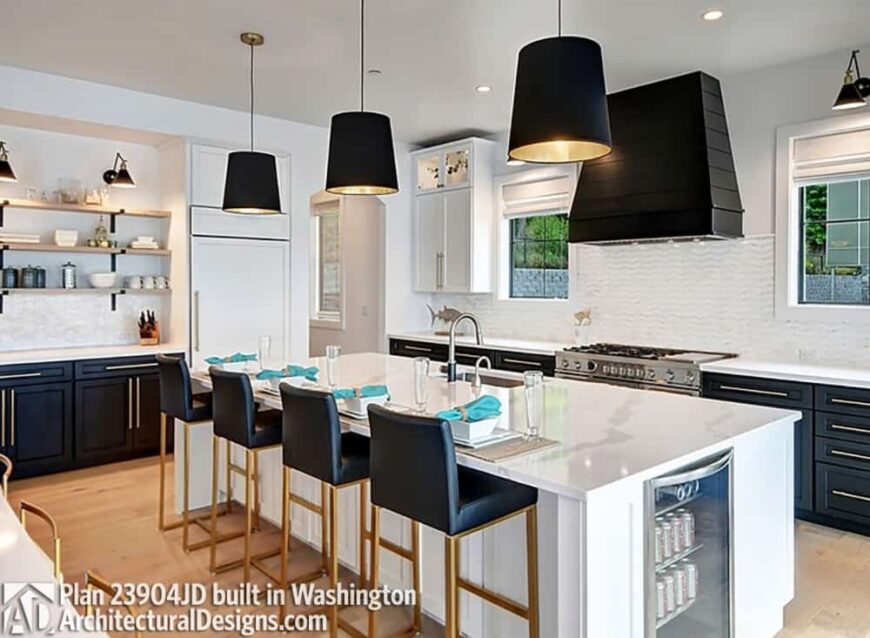 4-Bedroom Two-Story New American Home with Open Living Space and Bonus ...