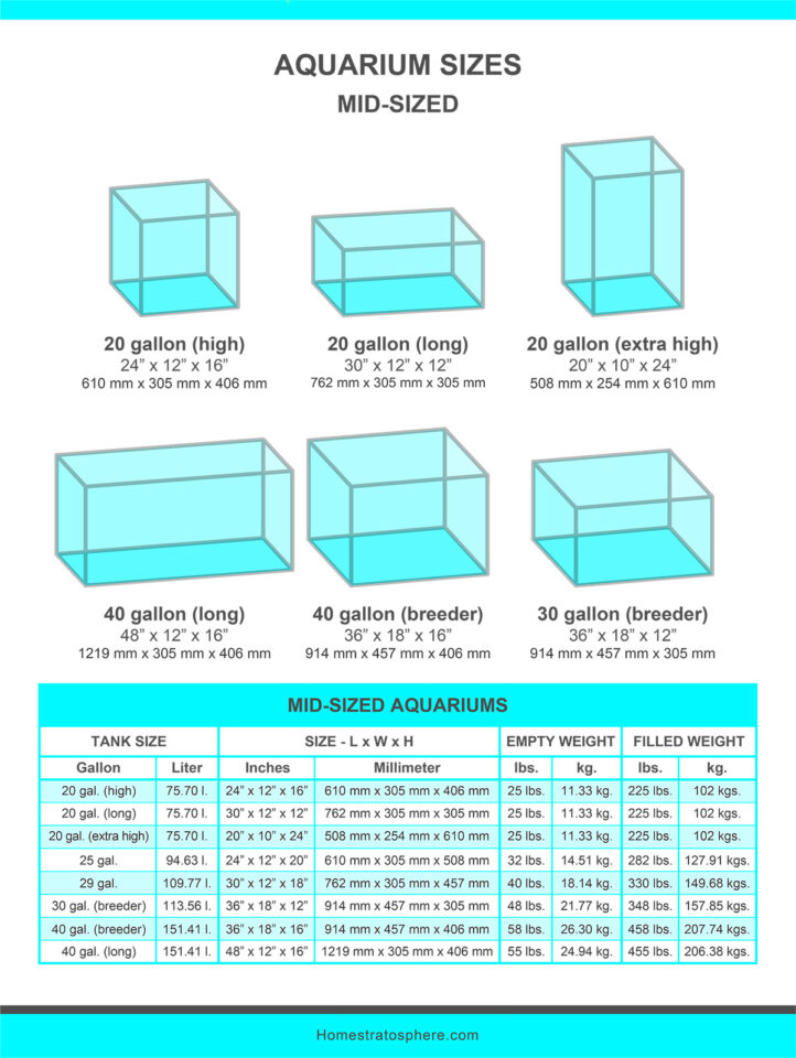 Marineland Aquarium Sizes