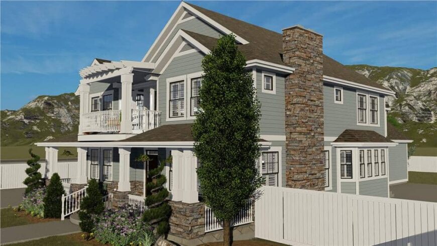Here’s the Ideal Home Plan for Porch Lovers and Those Who Love Symmetry ...