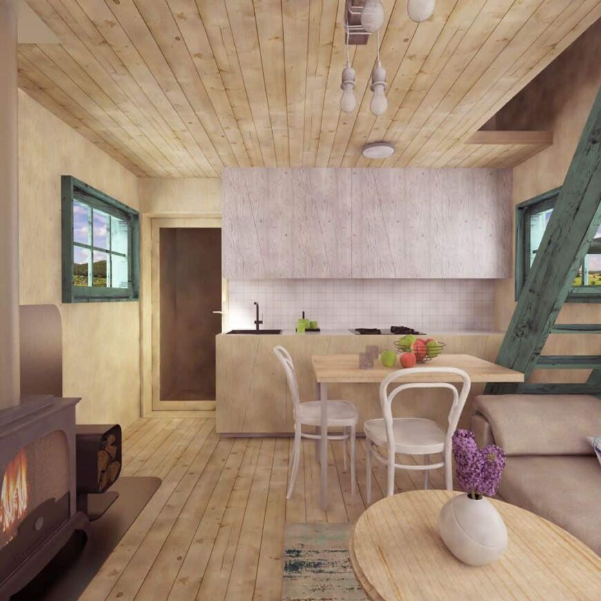 1-Bedroom Cottage Style Single-Story Shirley Home with Loft (Floor Plan ...