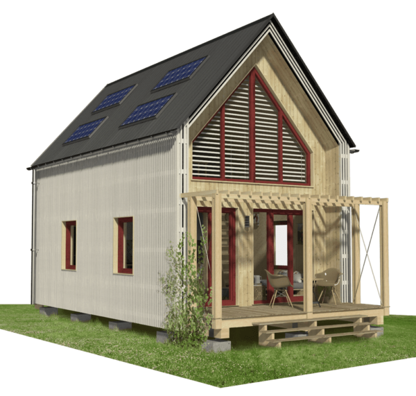 Modern Two-Story 1-Bedroom Janet Tiny Home with Sleeping Loft (Floor ...
