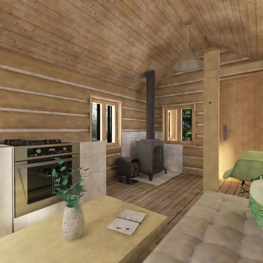 Trapper Cabin Style Ruth Shed (Floor Plan) – Home Stratosphere