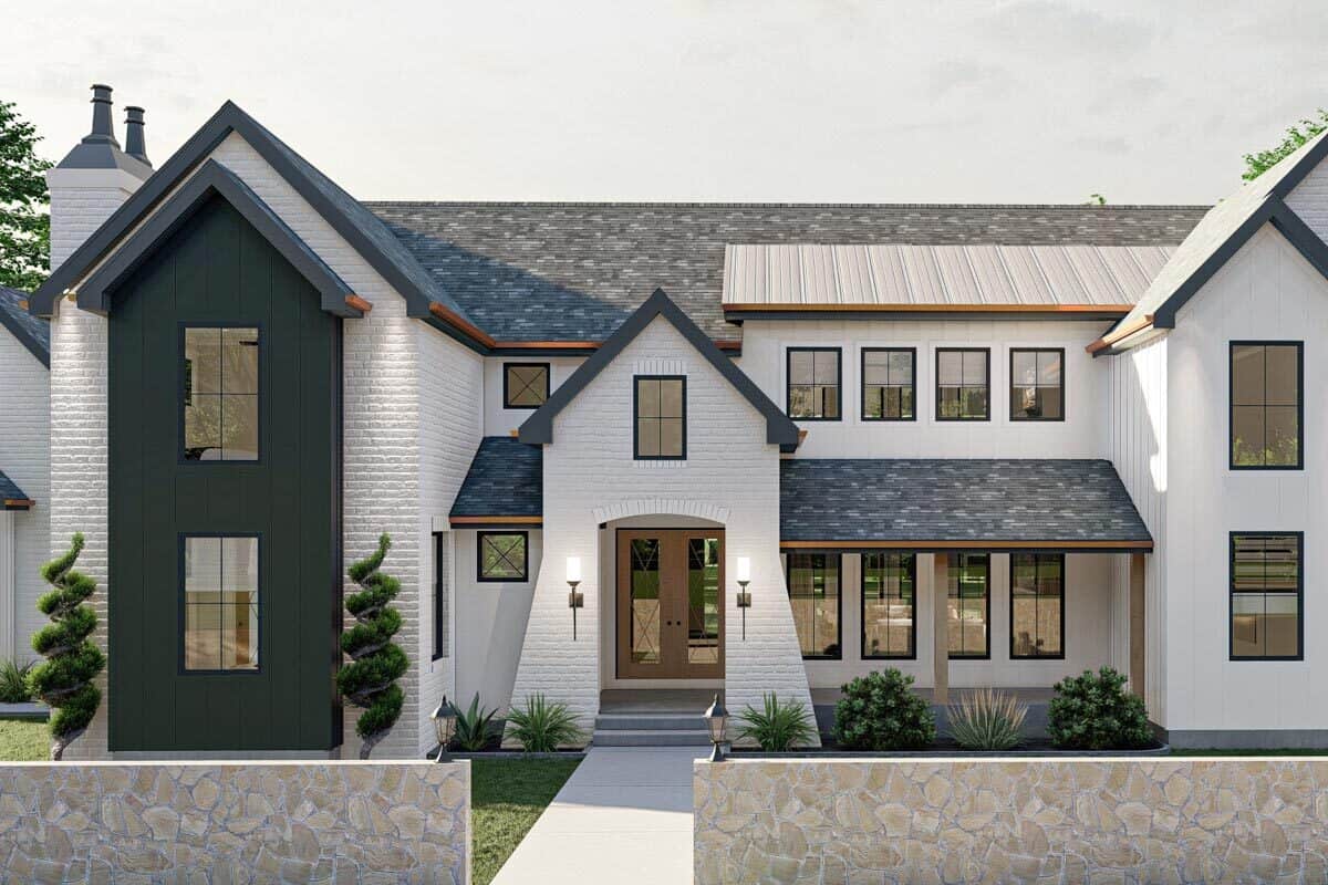 Step Inside This Striking 4-Bedroom Cottage with Modern Accents and a ...