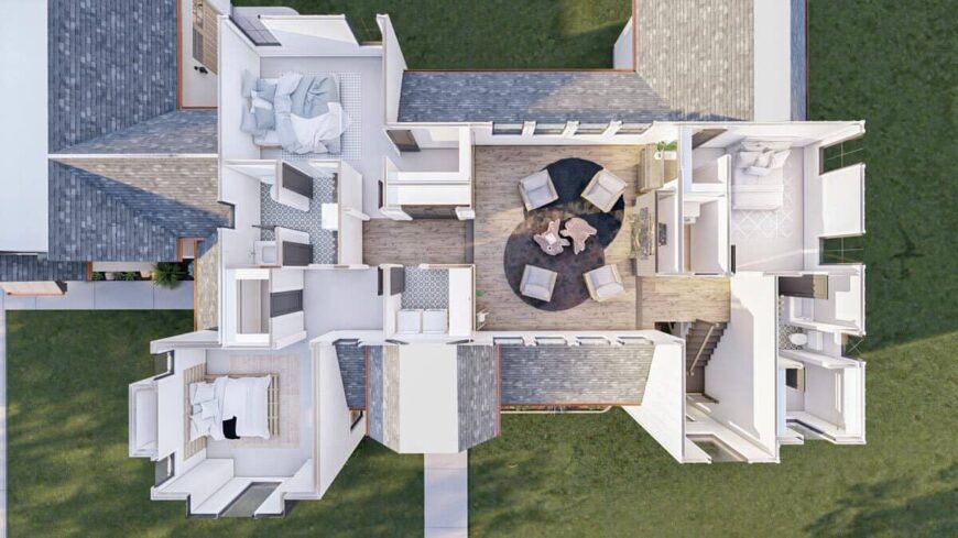 Step Inside This Striking 4-Bedroom Cottage with Modern Accents and a ...