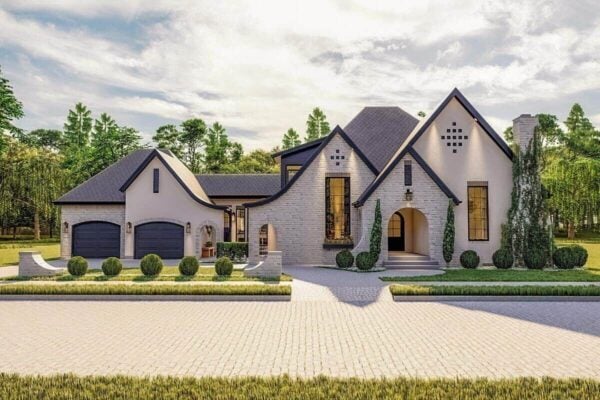 Tour This Striking 3-Bedroom 2,054 Sq. Ft. Modern Manor with ...