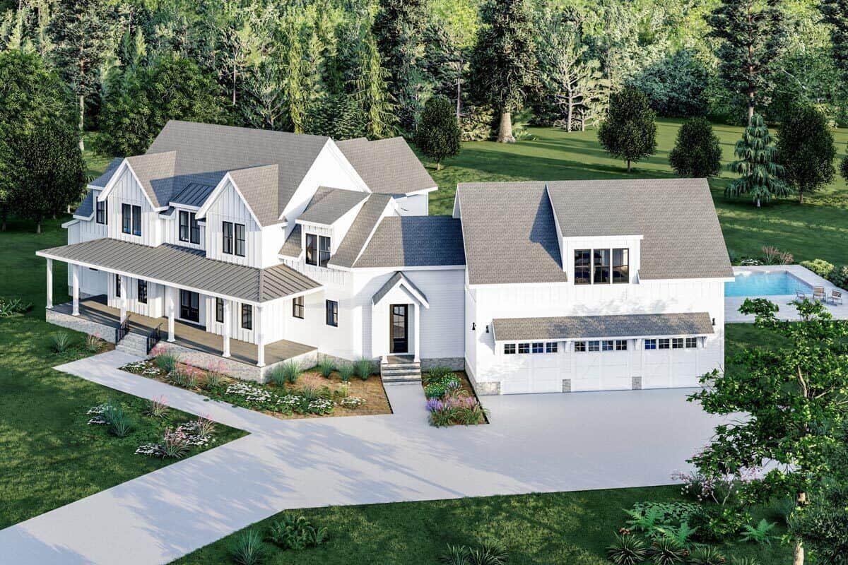 Embrace the Charm of This 4-Bedroom 4,416 Sq. Ft. Modern Farmhouse ...
