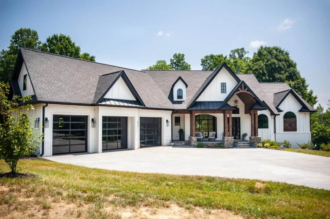 Revealed: 3-Bedroom, 3-Car Garage Angled Home Design Floor Plan with ...