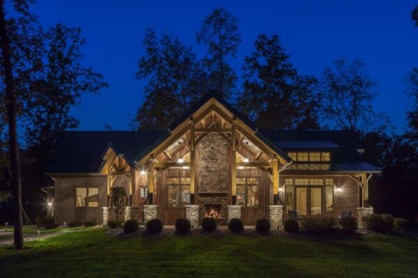 The Verhoff Home in Central, Ohio by Oakbridge Timber Framing