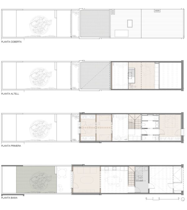 95PLA Renovation and Expansion of a Row House in the Center of Terrassa ...