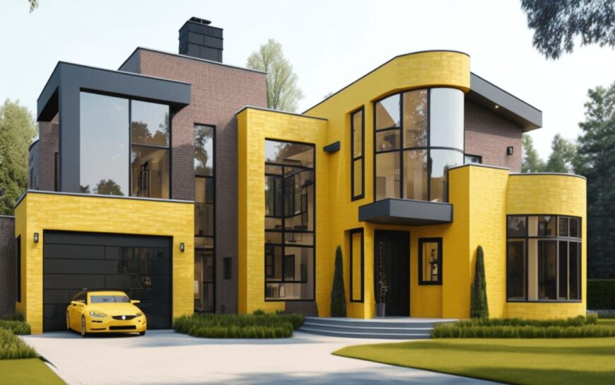 16 Wild Futuristic House Designs (Yellow and Charcoal Grey Concepts ...
