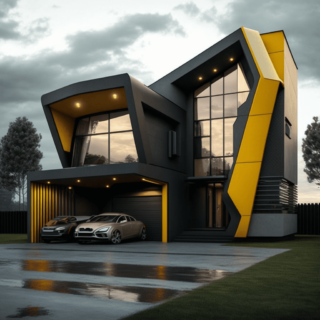 16 Wild Futuristic House Designs (Yellow and Charcoal Grey Concepts ...