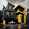 16 Wild Futuristic House Designs (Yellow and Charcoal Grey Concepts ...