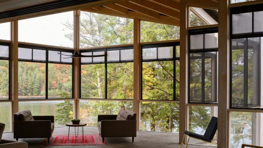 Big Hawk Lake Cottage Benefits from Spectacular Indoor/Outdoor Space ...