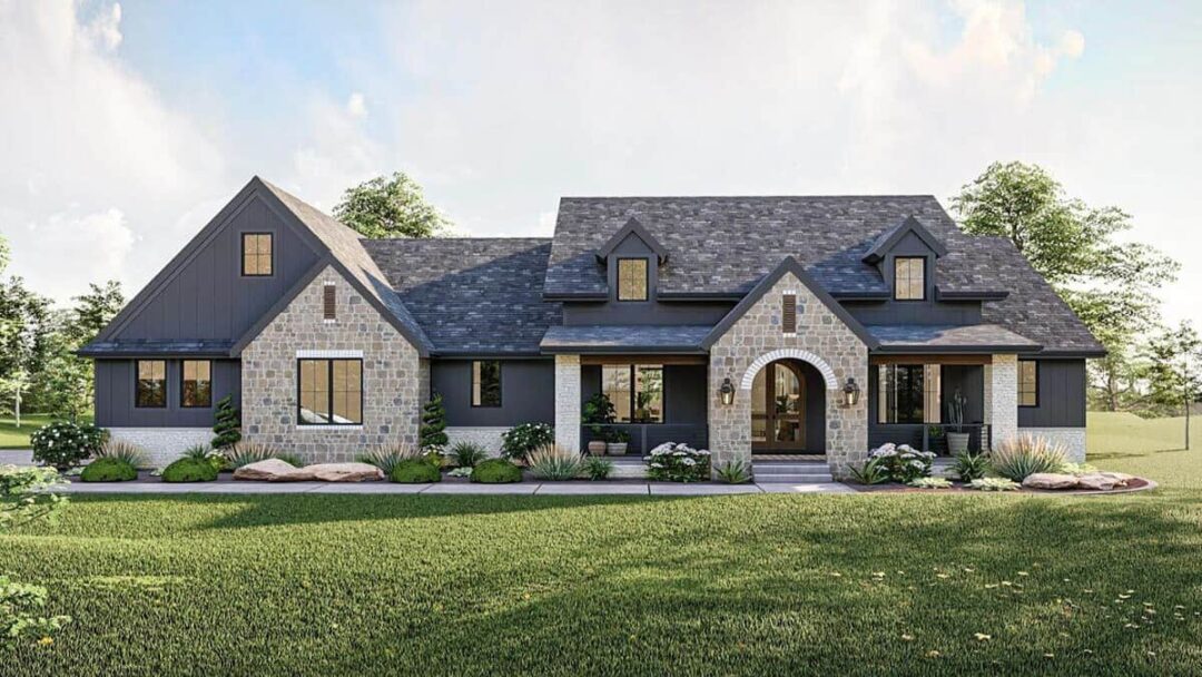 Contemporary Comfort: Modern Cottage Floor Plan Boasts Open Concept ...