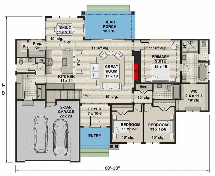 Discover This 2,137 Sq. Ft. 3-Bedroom Craftsman Beauty with Spacious Great Room (See the ...