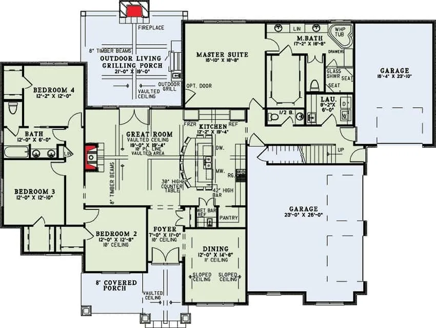 Craftsman-Style Floor Plan Provides Fresh Take on Tradition with a ...