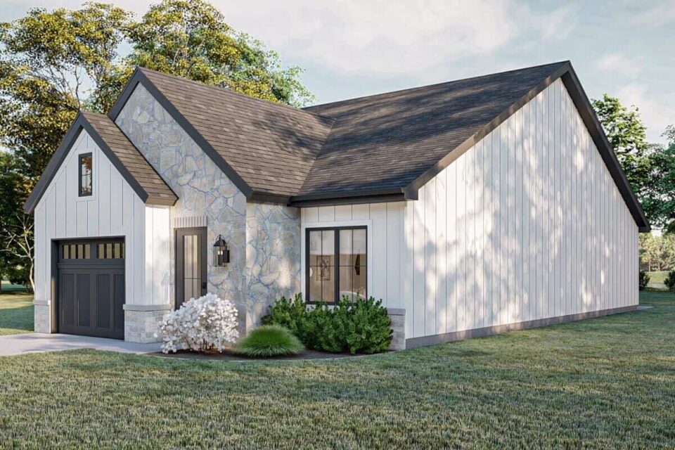 Unveiled: Small Contemporary 2-Bedroom Cottage-Style Home Floor Plan ...